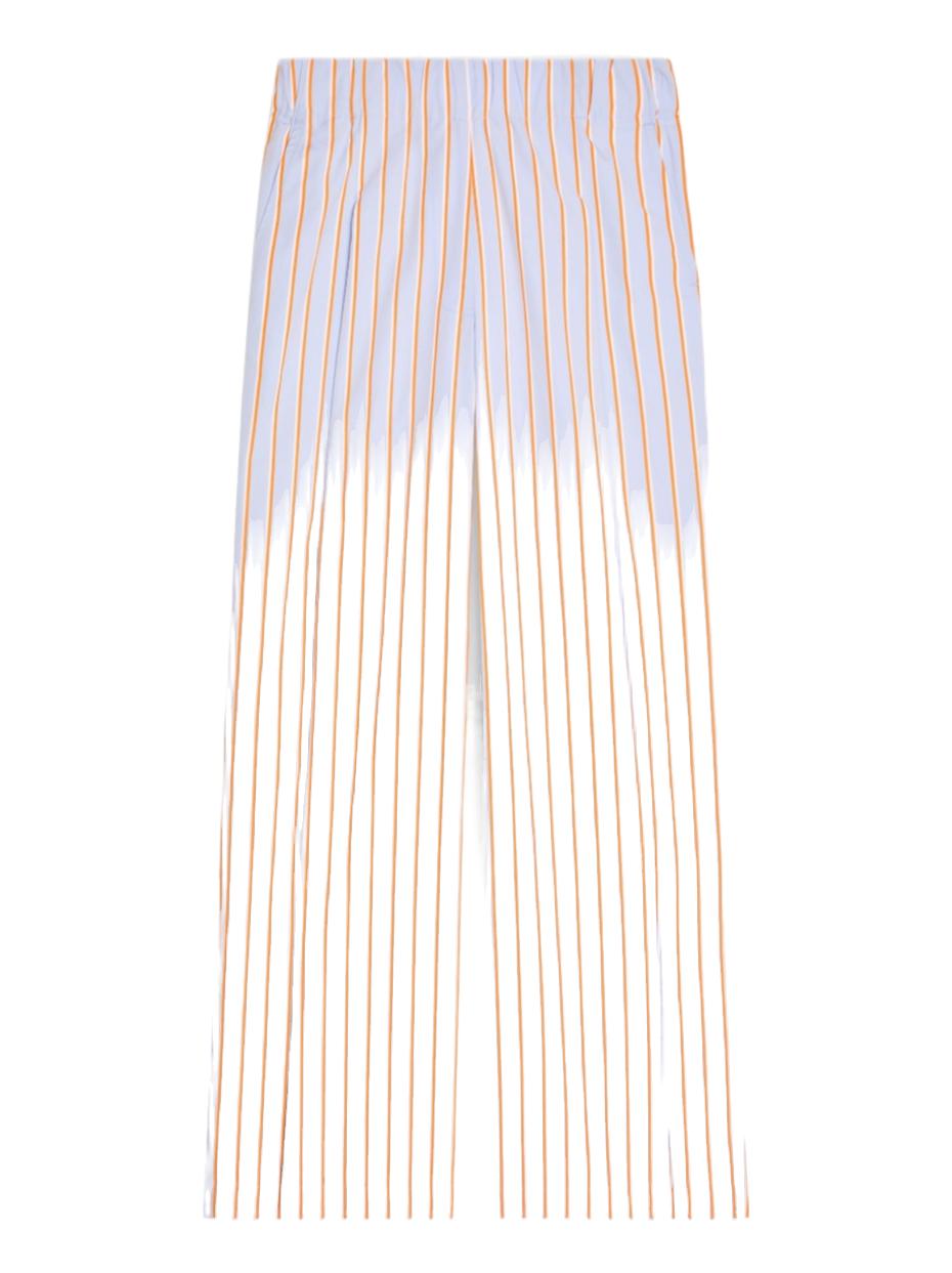 DRIES VAN NOTEN Dries Van Noten Striped Pleated Wide-Leg Trousers